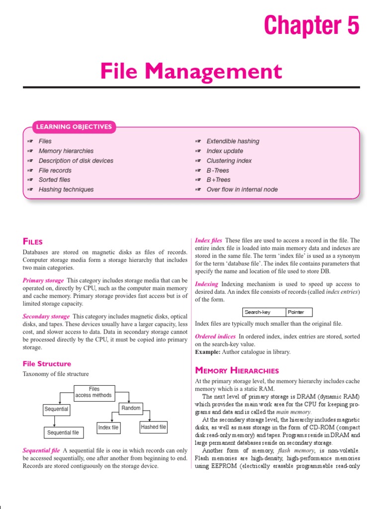 Organizing and Accessing Database Files: A Guide to File Structures ... Organizing and Accessing Database Files: A Guide to File Structures ...