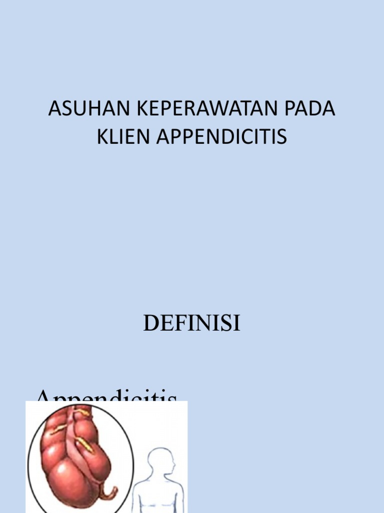Asuhan Keperawatan Appendicitis | PDF