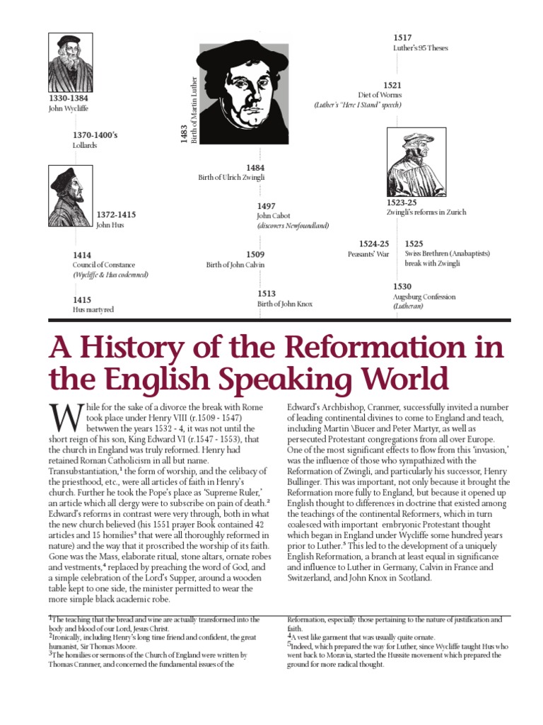A History of The Reformation | PDF | Calvinism | Puritans
