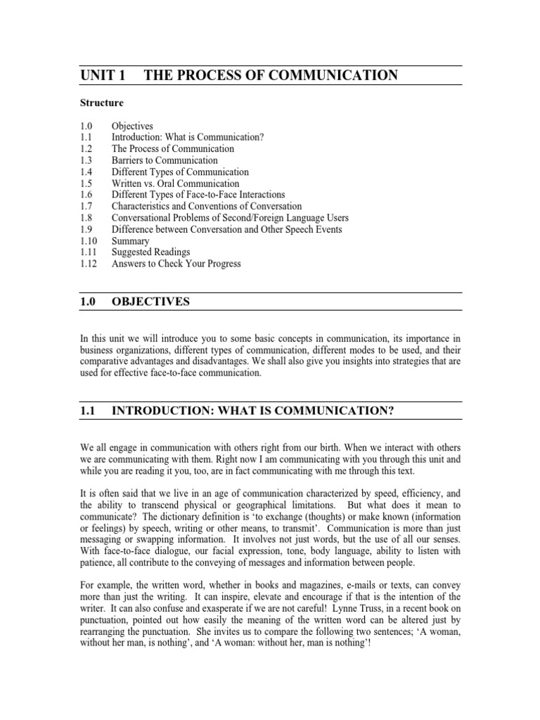mcs-015 Study Materials | PDF | Question | Communication