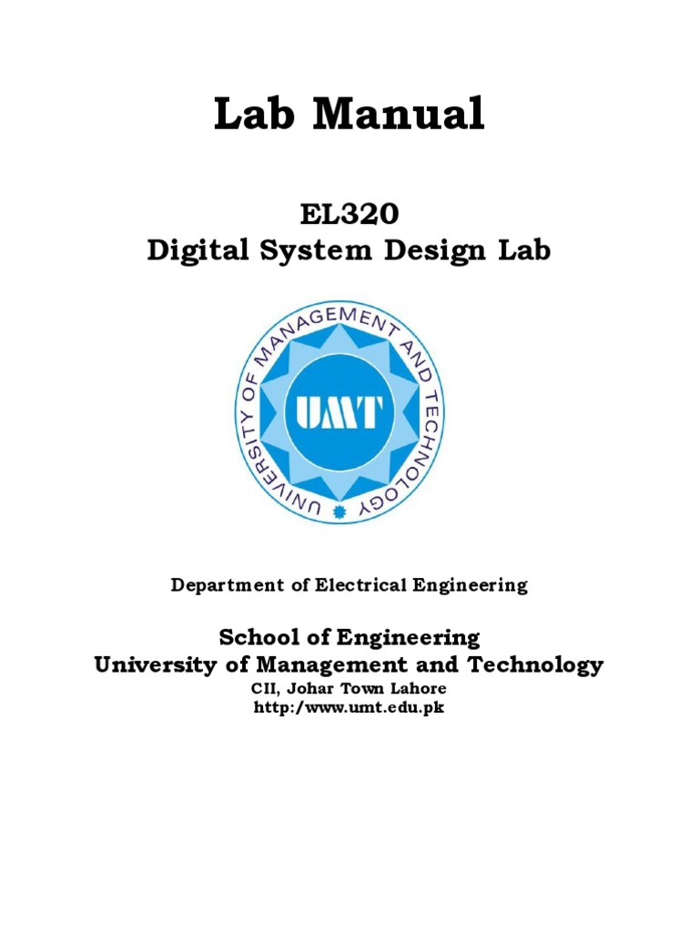 Lab Manual: EL320 Digital System Design Lab | PDF