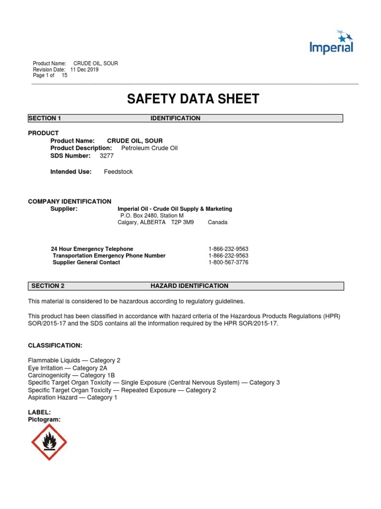 Msds Minyak | PDF | Firefighting | Toxicity