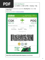 Boarding Pass Garuda Indonesia 3 | PDF | Aviation | Transport
