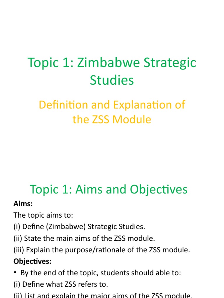 Understanding Zimbabwe Strategic Studies | PDF | Pride | Citizenship