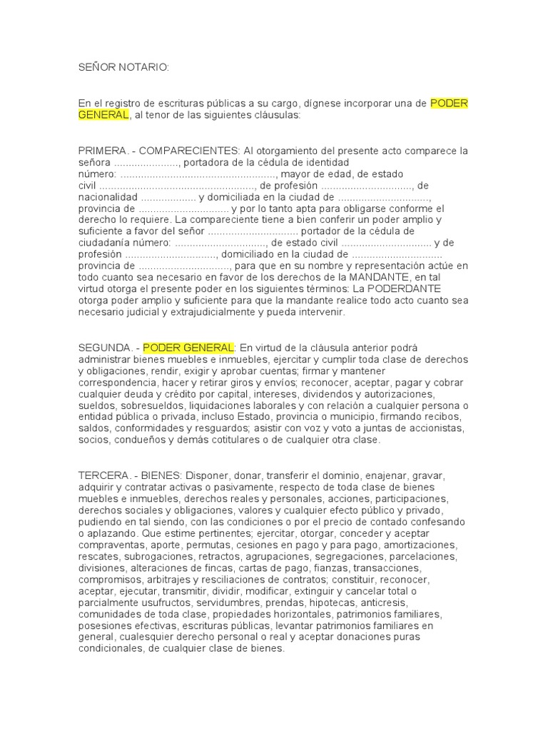 Poder General | PDF | Bancos | Finanzas (general)