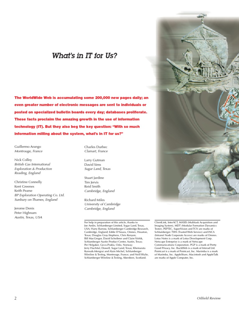 Oilfield Review Autumn 1997 | PDF | Public Key Cryptography | Key ...