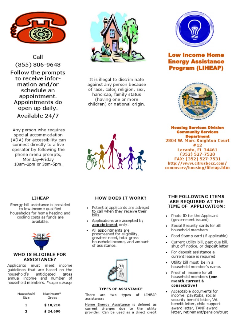 LIHEAP Tri-Fold Flyer | PDF | Economies | Business