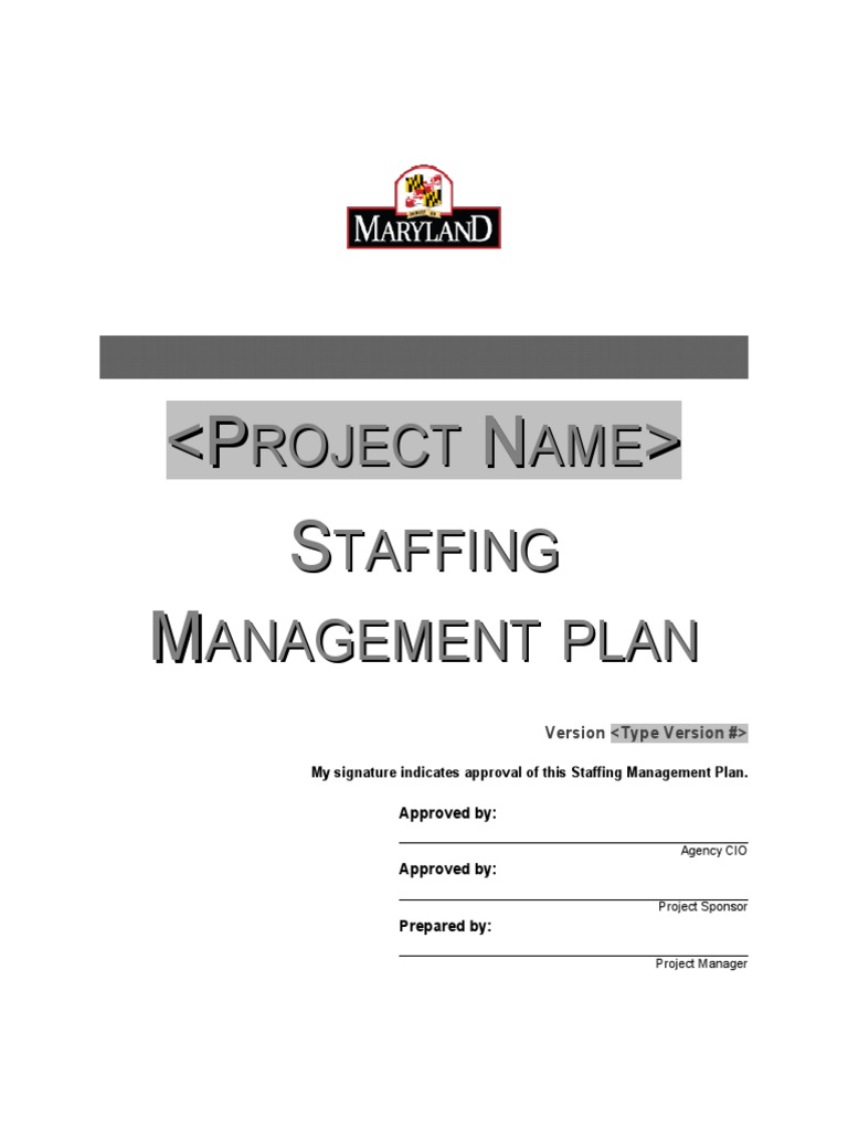 Staffing Management Plan | PDF | Project Management | Business