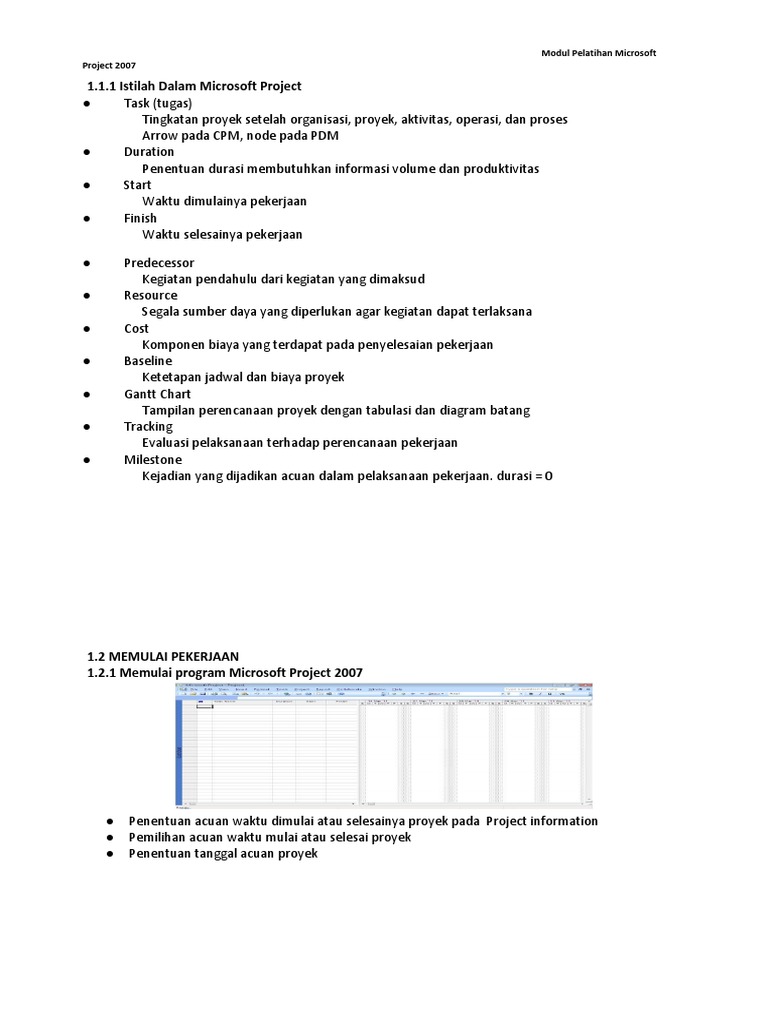 Panduan Microsoft Project 2007 | PDF