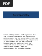 Anthropometry For Interior Design | PDF | Anthropometry | Human Factors ...