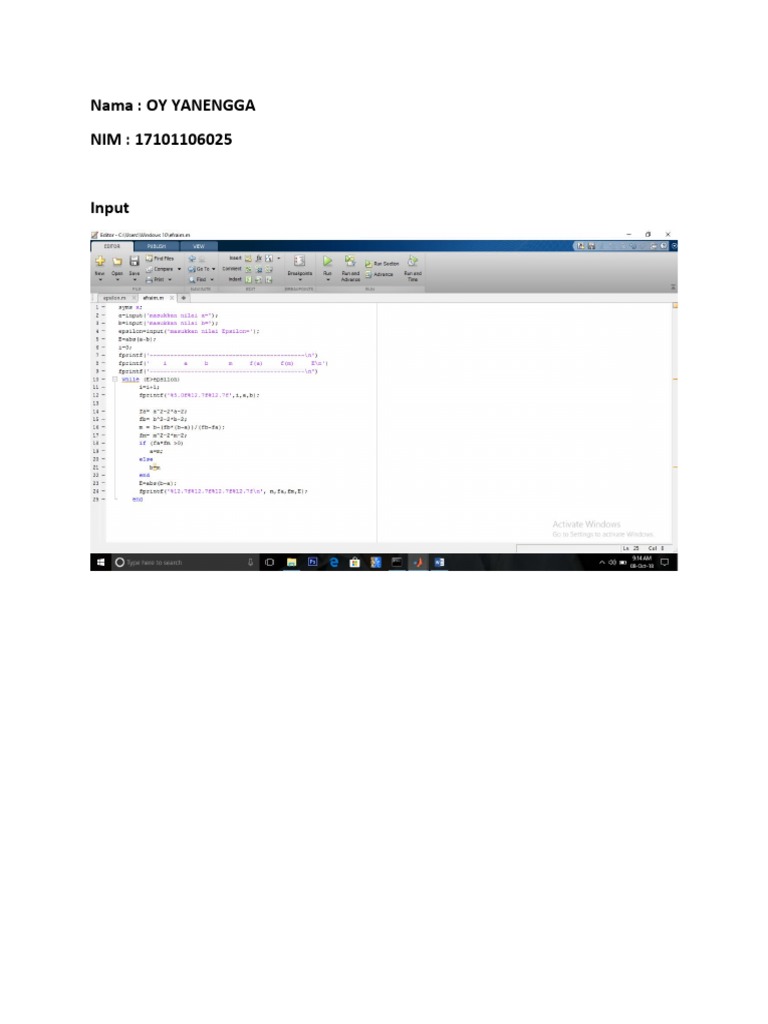Matlab - Regula Falsi | PDF