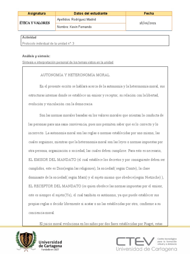 Etica y Valores Protocolo 3 Ind. | PDF | Moralidad | Democracia