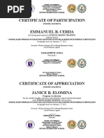 Slac Certificate | PDF