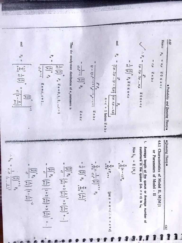 Queuing Theory P4 | PDF | Theoretical Computer Science | Conceptual Model