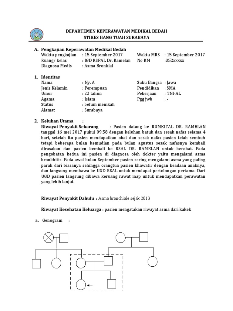 LK Asma Bronkial - Putri Ani Eka Pratiwi - 2030088 | PDF | Kesehatan Holistik | Sains & Matematika
