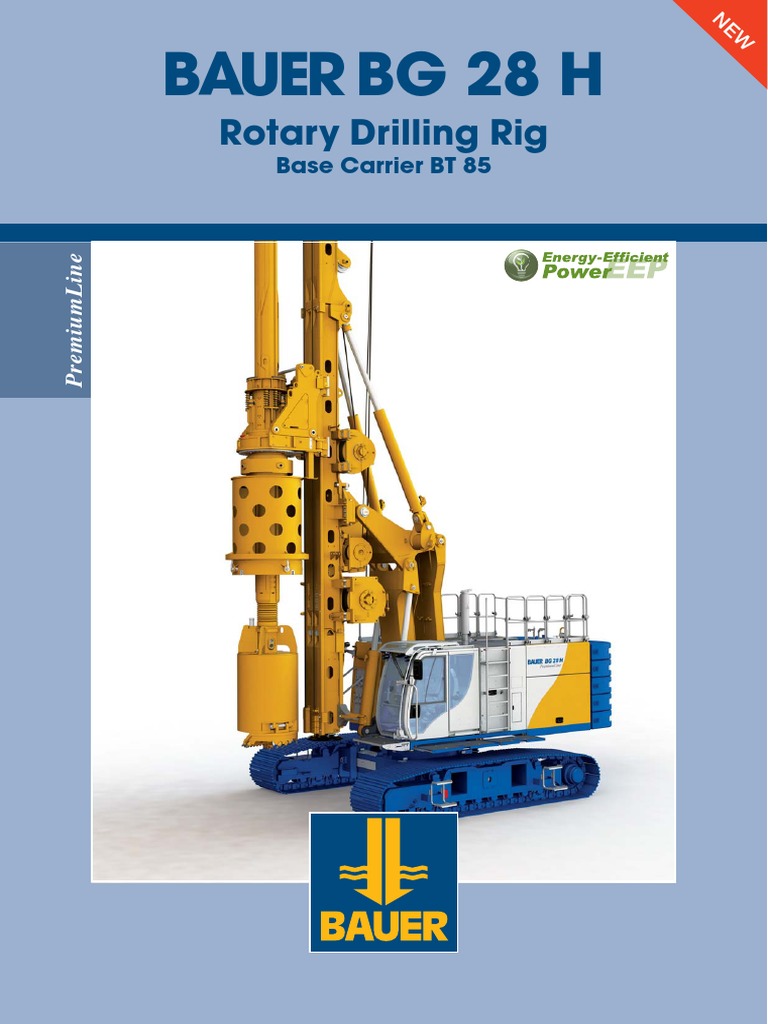 Bauer BG 28 H: Rotary Drilling Rig | PDF