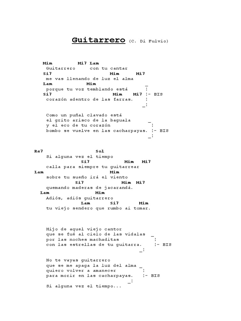 Guitarrero | PDF