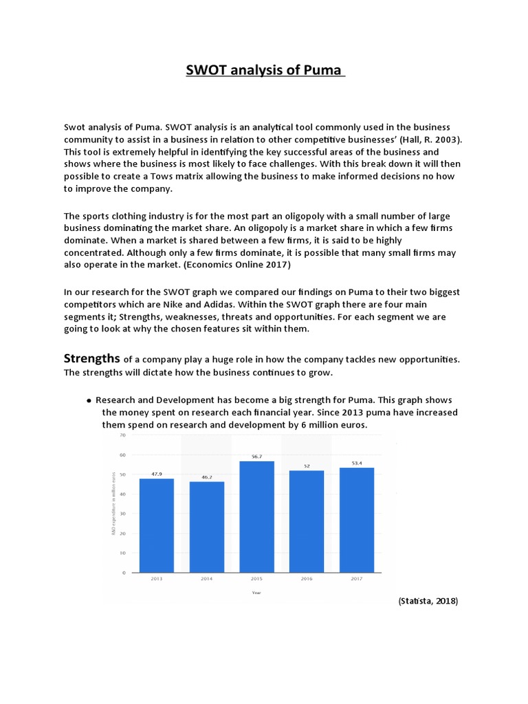 Puma SWOT Analysis: Apparel Insights | PDF | Swot Analysis | Pricing