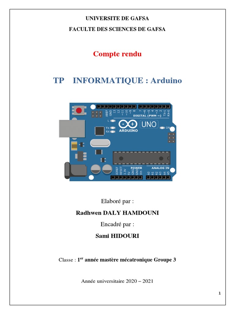 TP Arduino | PDF | Arduino | Électronique