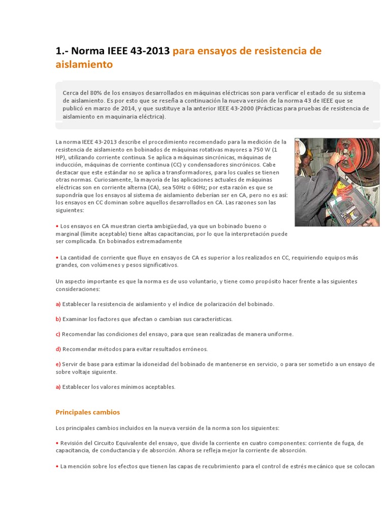 Nueva IEEE 43 e IEC 60085-01 1984 | PDF | Aislador (Electricidad ...