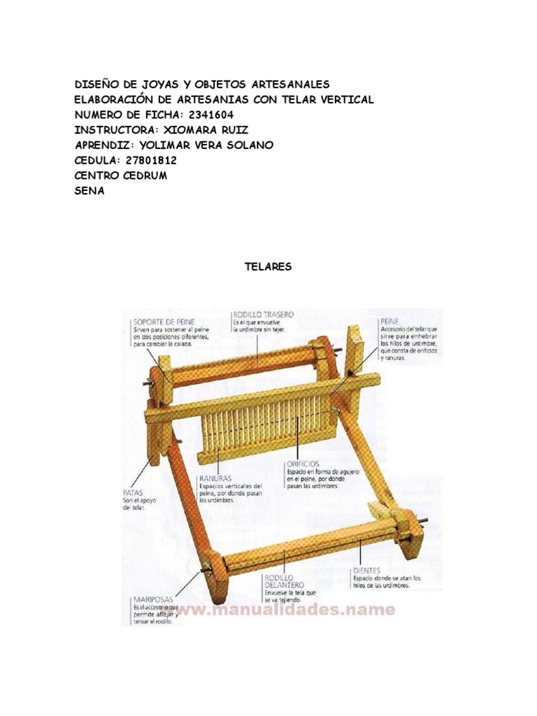 Tipos de Telares Artesanales | PDF | Telar | Textiles