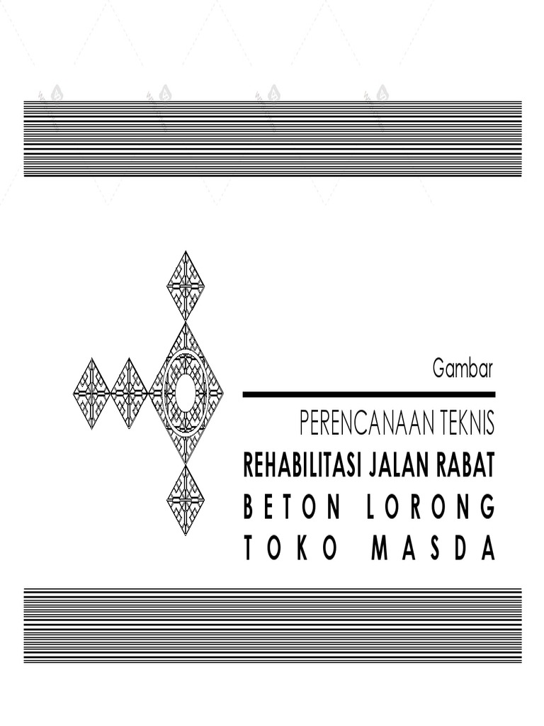 Rehab JLN Rabat Lorong Toko Masda | PDF