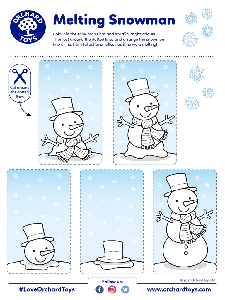 Melting Snowman Activity Sheet | PDF