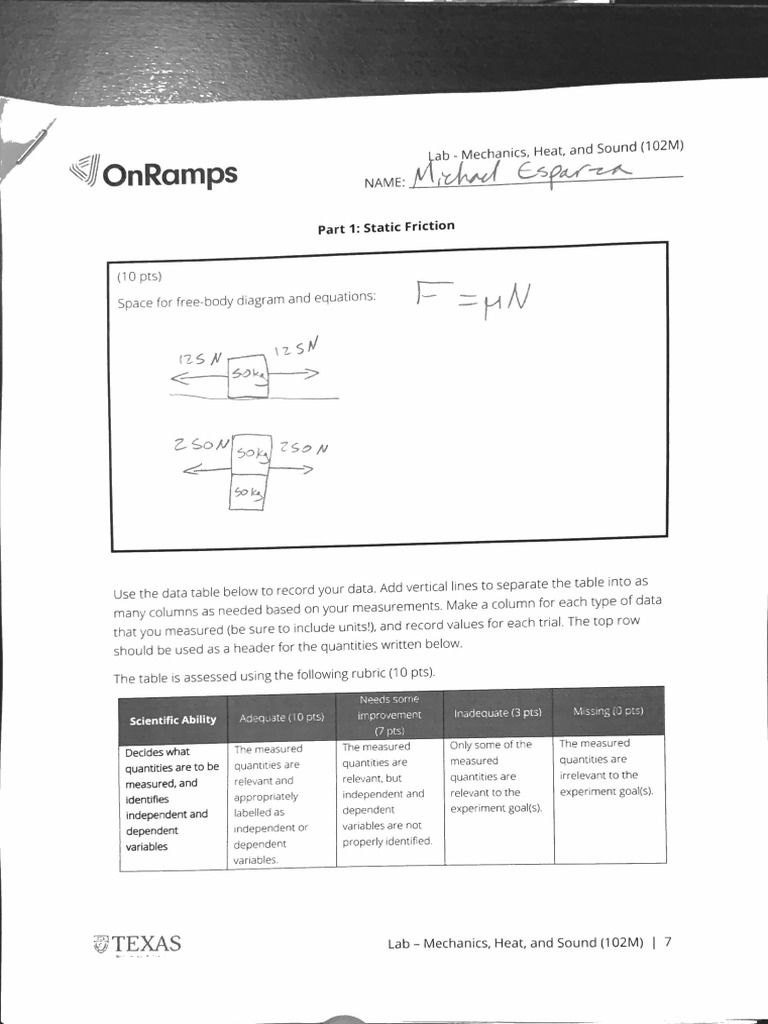 Physics OnRamps Lab 2 | PDF