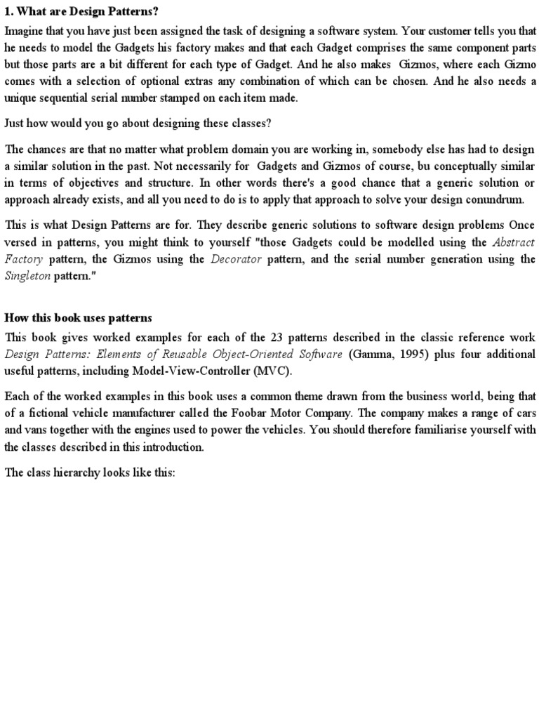 Factory Pattern, The Gizmos Using The Decorator Pattern, and The Serial ...