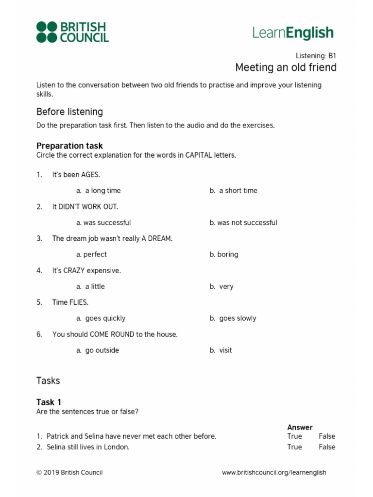 Latihan - Meeting An Old Friend - LearnEnglish-Listening-B1-Meeting-an ...