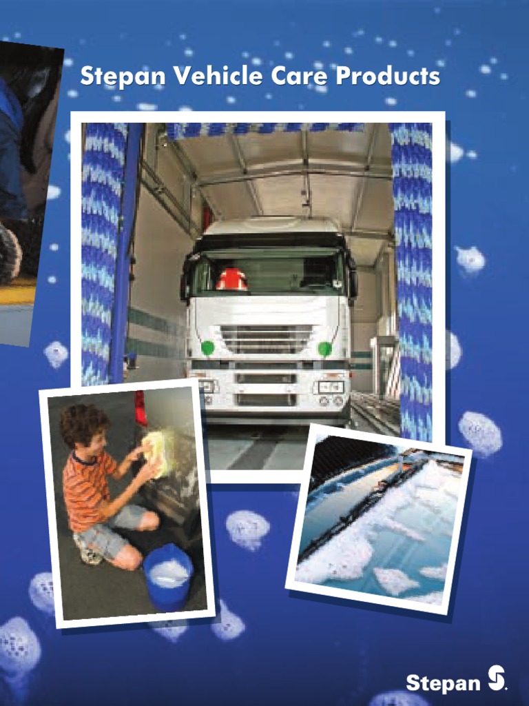 Stepan Vehicle Care Brochure | PDF | Surfactant | Materials