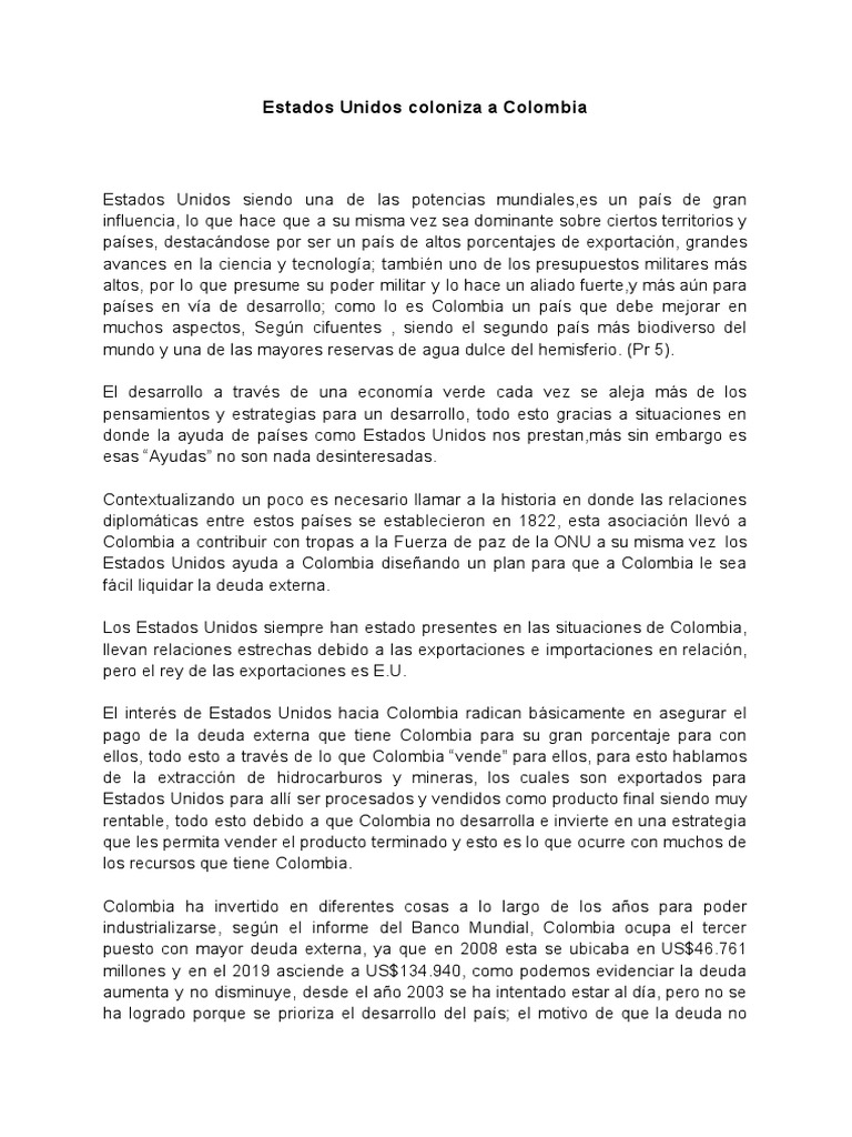 Escrito Reflexivo Colonialismo - Andrea Ortegon 8B | PDF | Los Estados ... Escrito Reflexivo Colonialismo - Andrea Ortegon 8B | PDF | Los Estados ...