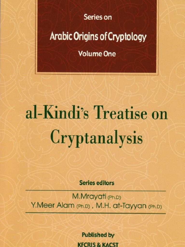 Arabic Origins of Cryptology Vol. 1 | PDF | Cryptography | Cryptanalysis
