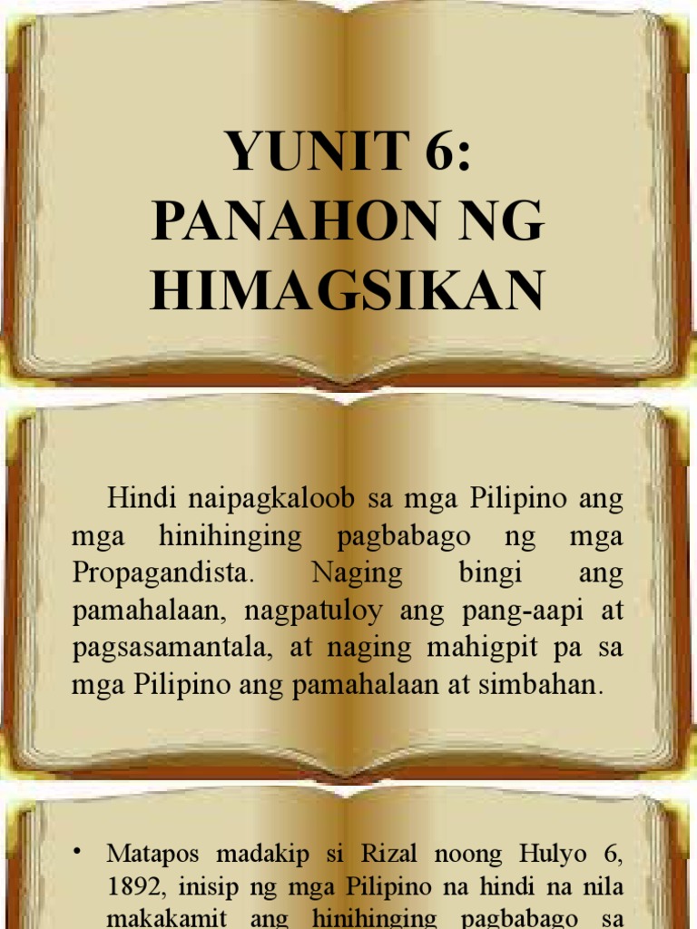 YUNIT 6 Panahon NG Himagsikan | PDF
