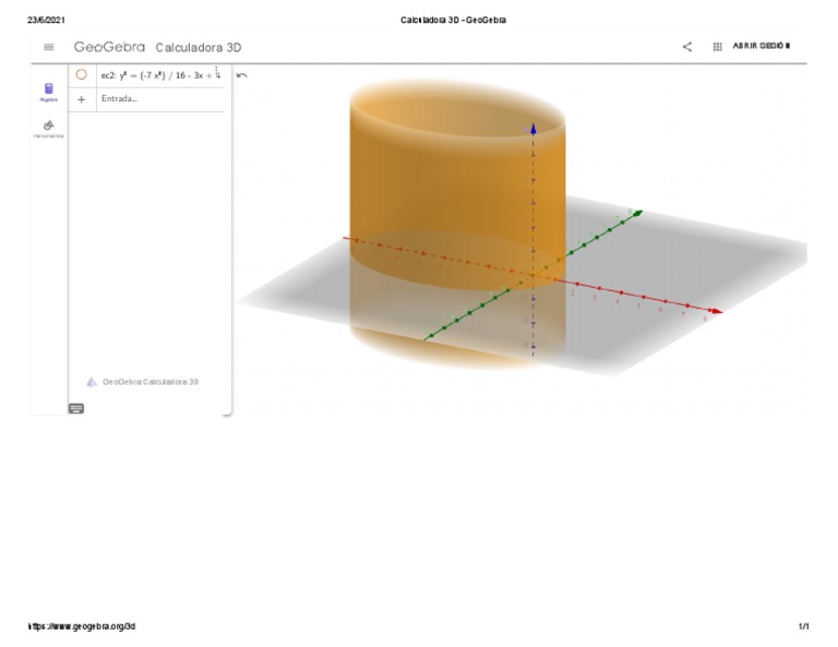 Calculadora 3D - GeoGebra | PDF