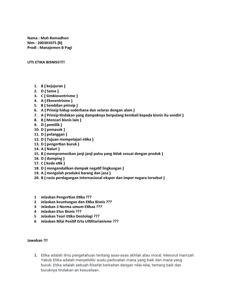 CPK Etika Rama 2 | PDF | Karier & Perkembangan | Bisnis