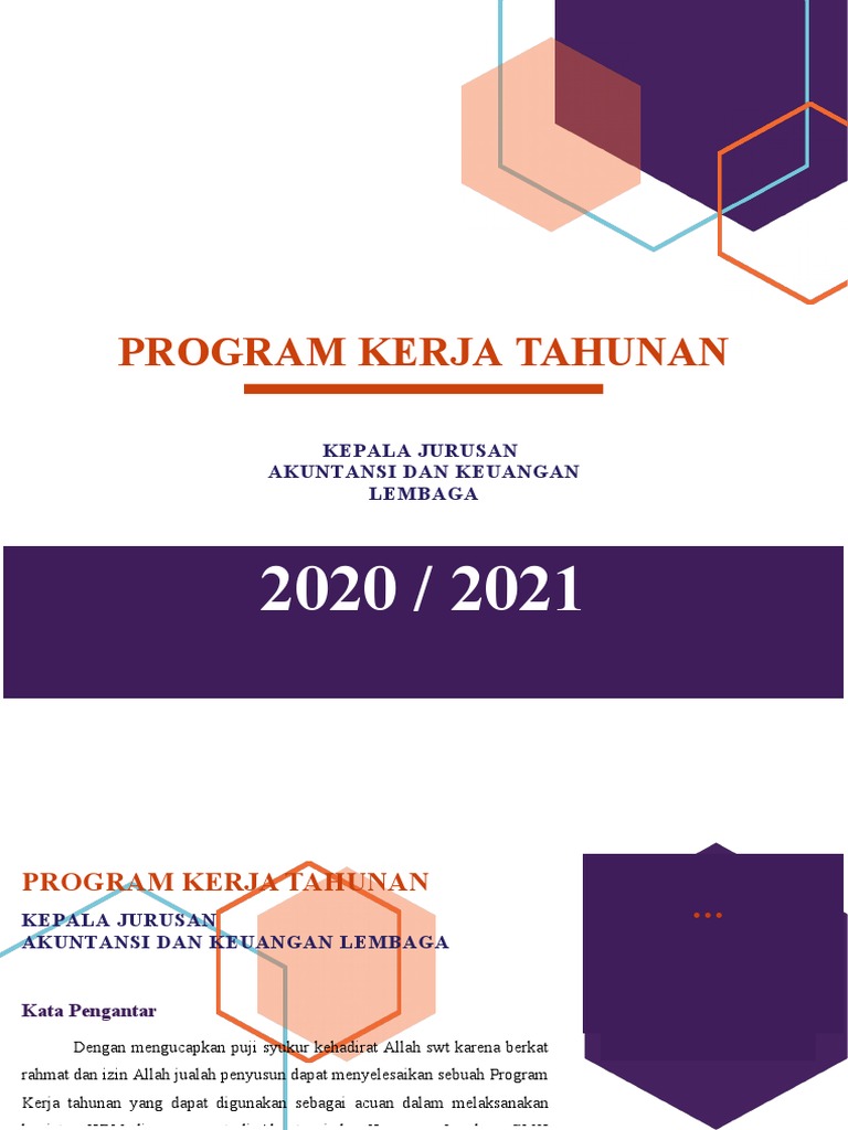 Program Kerja Tahunan 2020 KaJur AKL | PDF