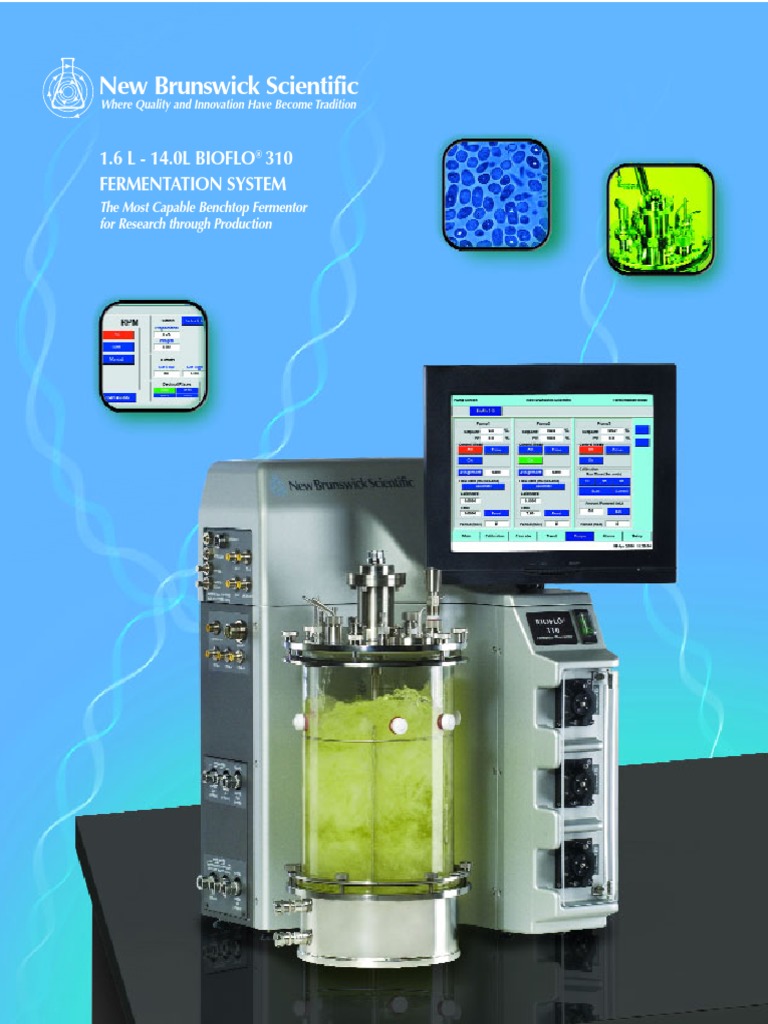 New Brunswick Scientific: 1.6 L - 14.0L BIOFLO 310 Fermentation System ...