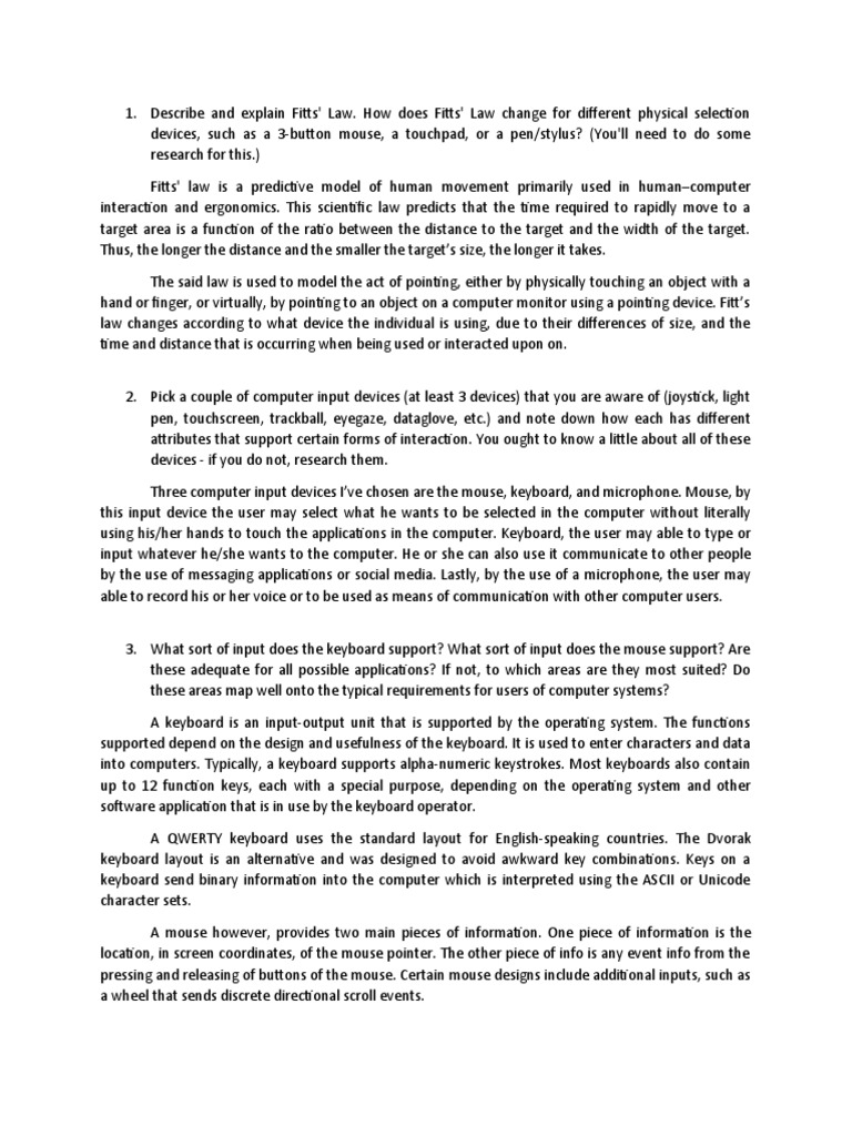 Hci 2 | Download Free PDF | Computer Keyboard | Input/Output