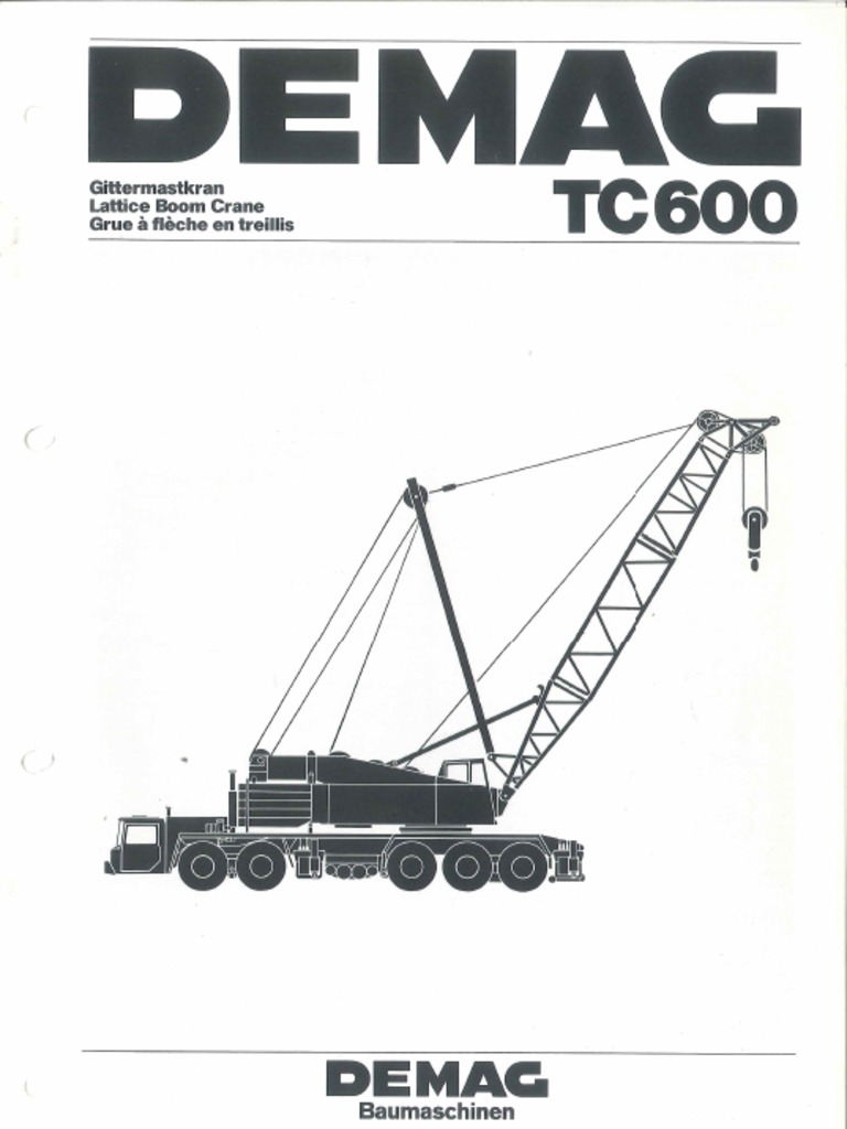 Demag TC 600 | PDF