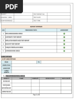 Megger Test Report Form | PDF | Electricity | Equipment