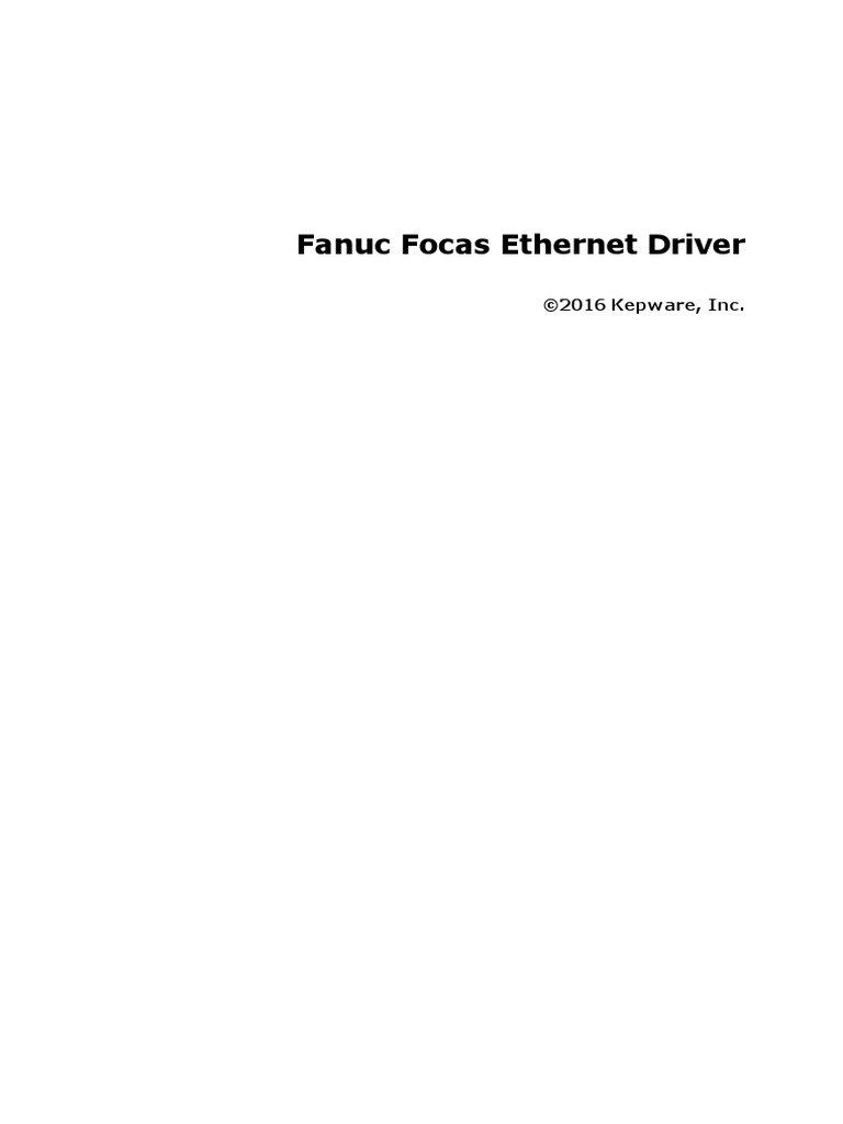 Fanuc Focas Ethernet Manual | PDF | String (Computer Science ...