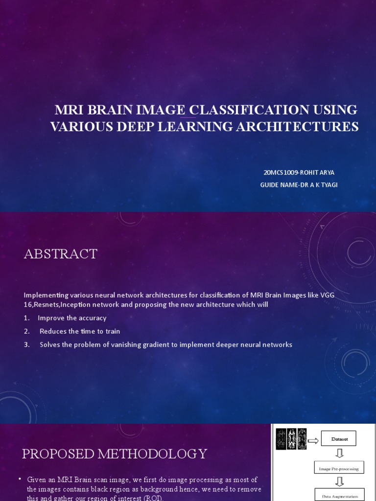 MRI Brain Image Classification Using Various Deep Learning | PDF | Deep ...
