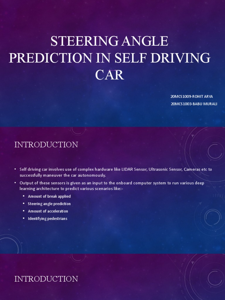 Steering Angle Prediction in Self Driving Car | PDF