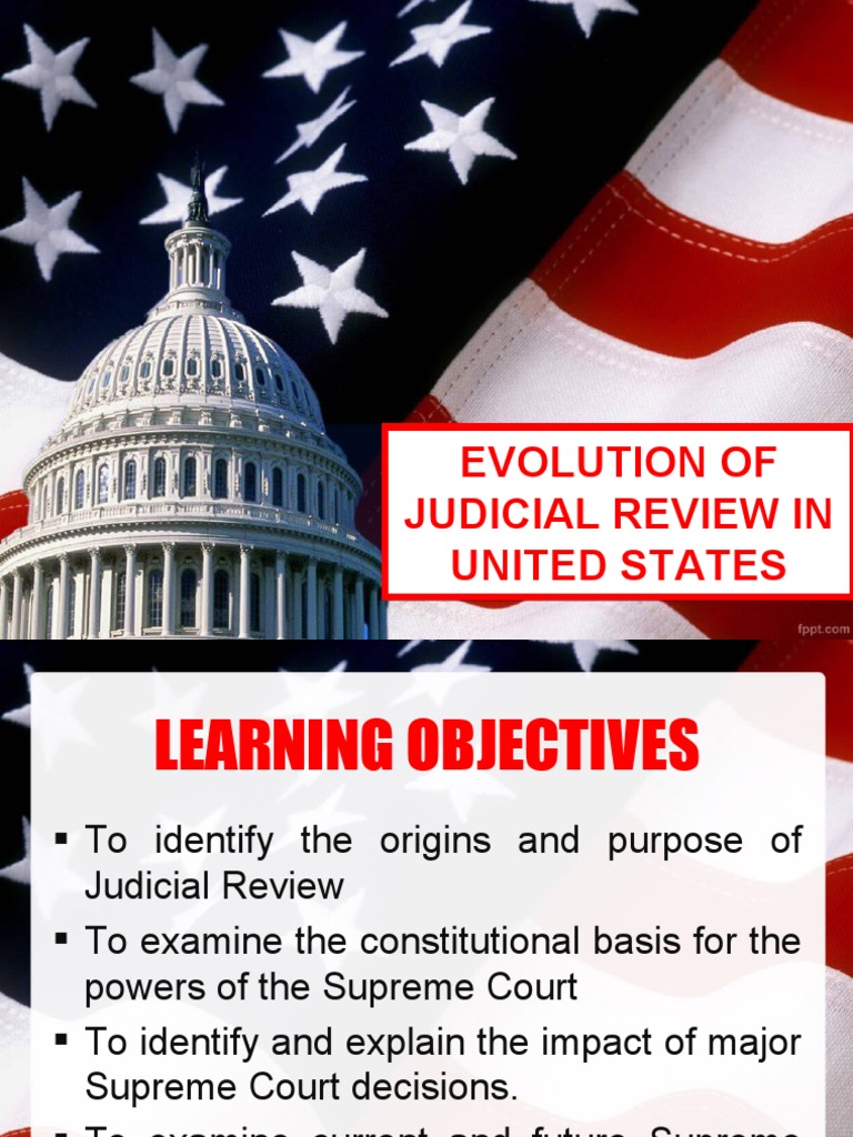 Evolution of Judicial Review in United States | PDF | Judicial Review ...