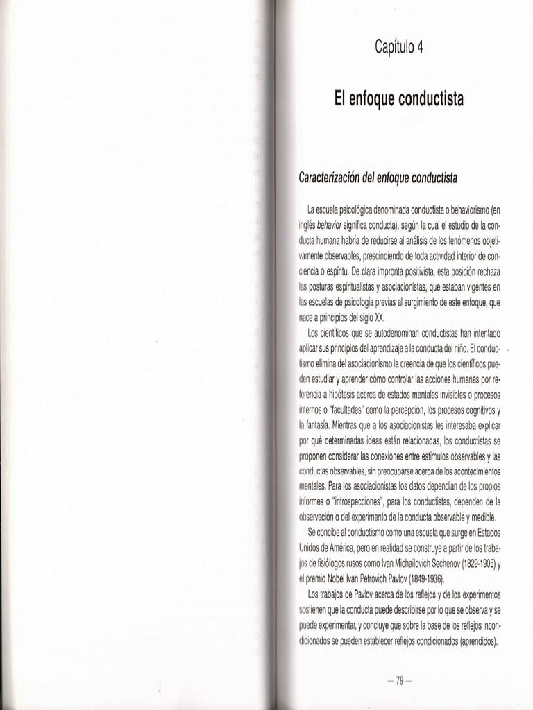 Introducción al Enfoque Conductista | PDF