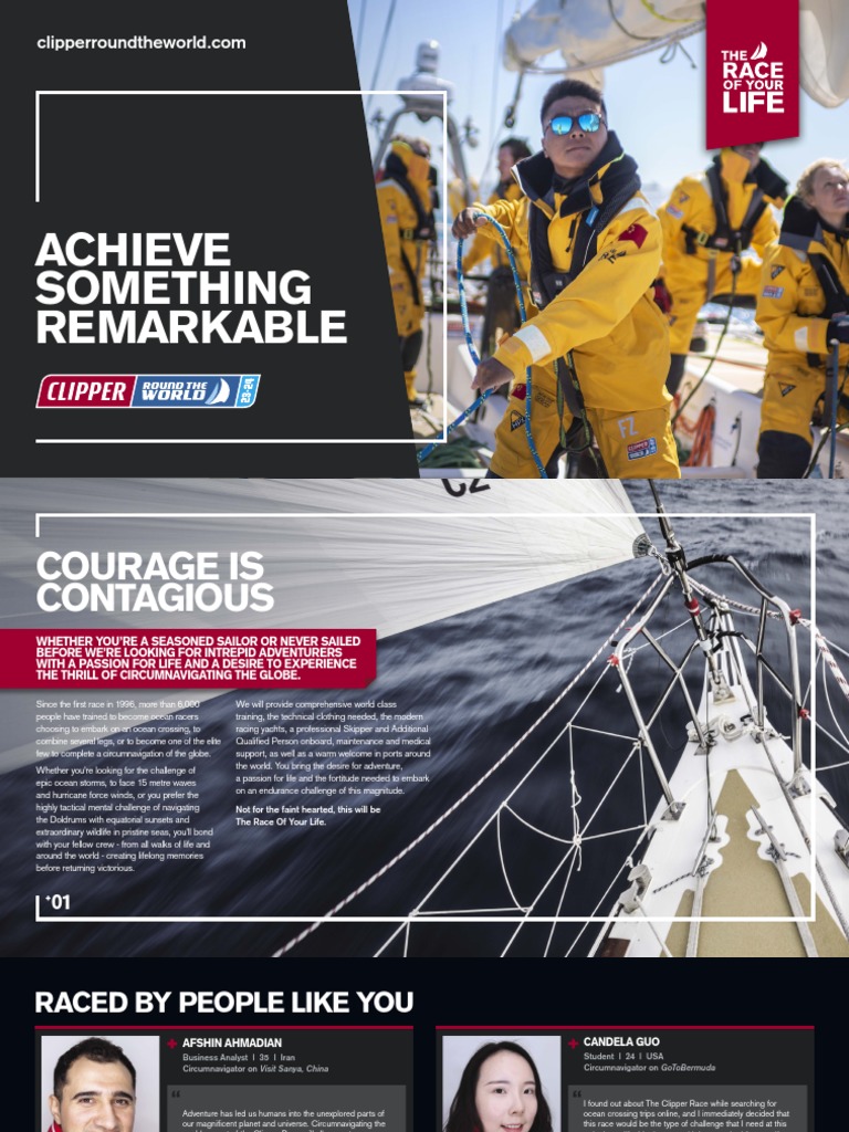 Clipper 2023-24 Race Brochure - Digital | PDF | Wound | Sea