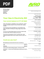 British Gas Example Bill | PDF | Invoice | Cheque