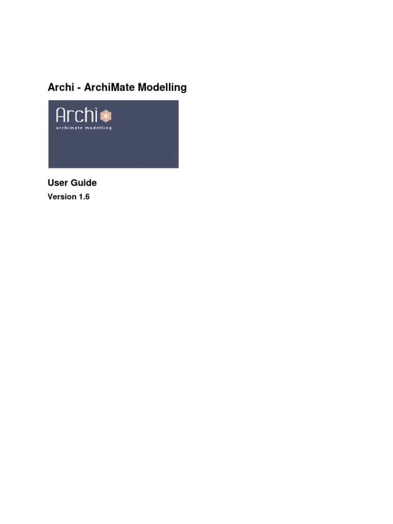 Archi User Guide | PDF | Computer Keyboard | System Software