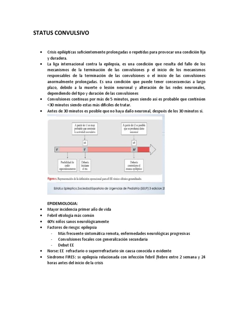 Status Convulsivo | PDF | Epilepsia | Neurología